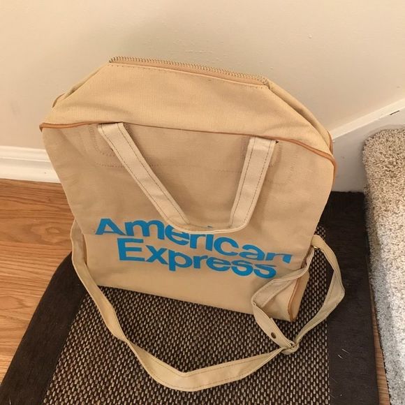 american express | Bags | Amex Vintage Shoulder Travel Bag 7s Nwot ...